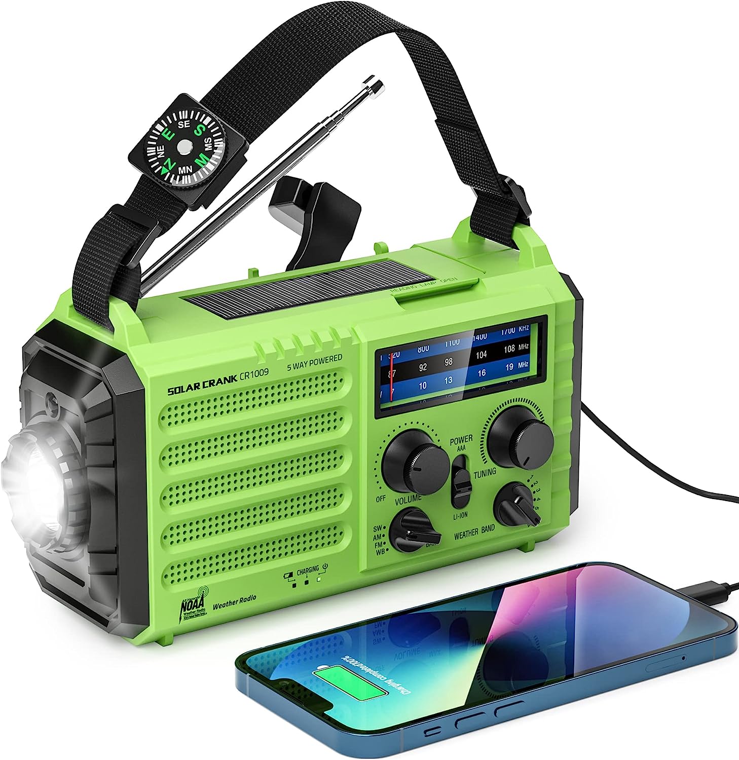 Emergency Weather Radio with NOAA/AM/FM Solar Hand Crank Radio review