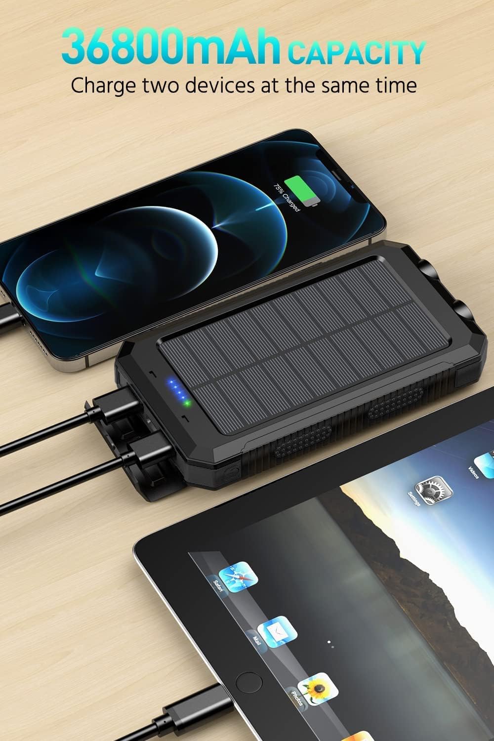 Feeke Solar-Charger-Power-Bank Review