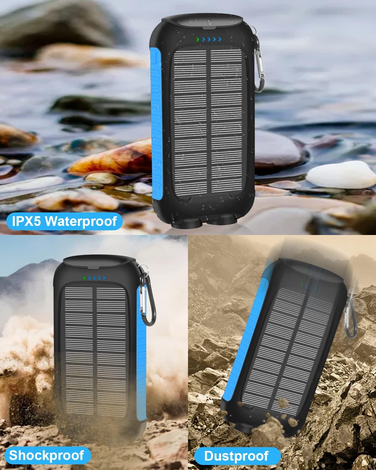 Power-Bank-Portable-Charger-38800mAh Solar Charger Battery Pack Review