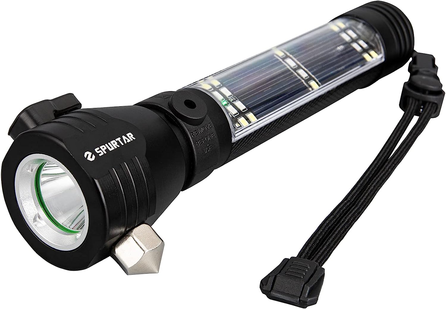 Spurtar Solar Flashlights Rechargeable Waterproof Solar Powered ...